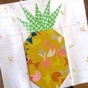 Sweet Pineapple FPP Foundation Paper Piecing Quilt Block Pattern ...
