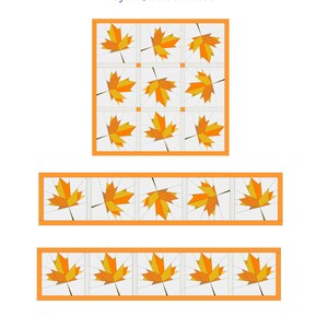 Maple Leaf FPP Foundation Paper Piecing Quilt Block Pattern Digital ...
