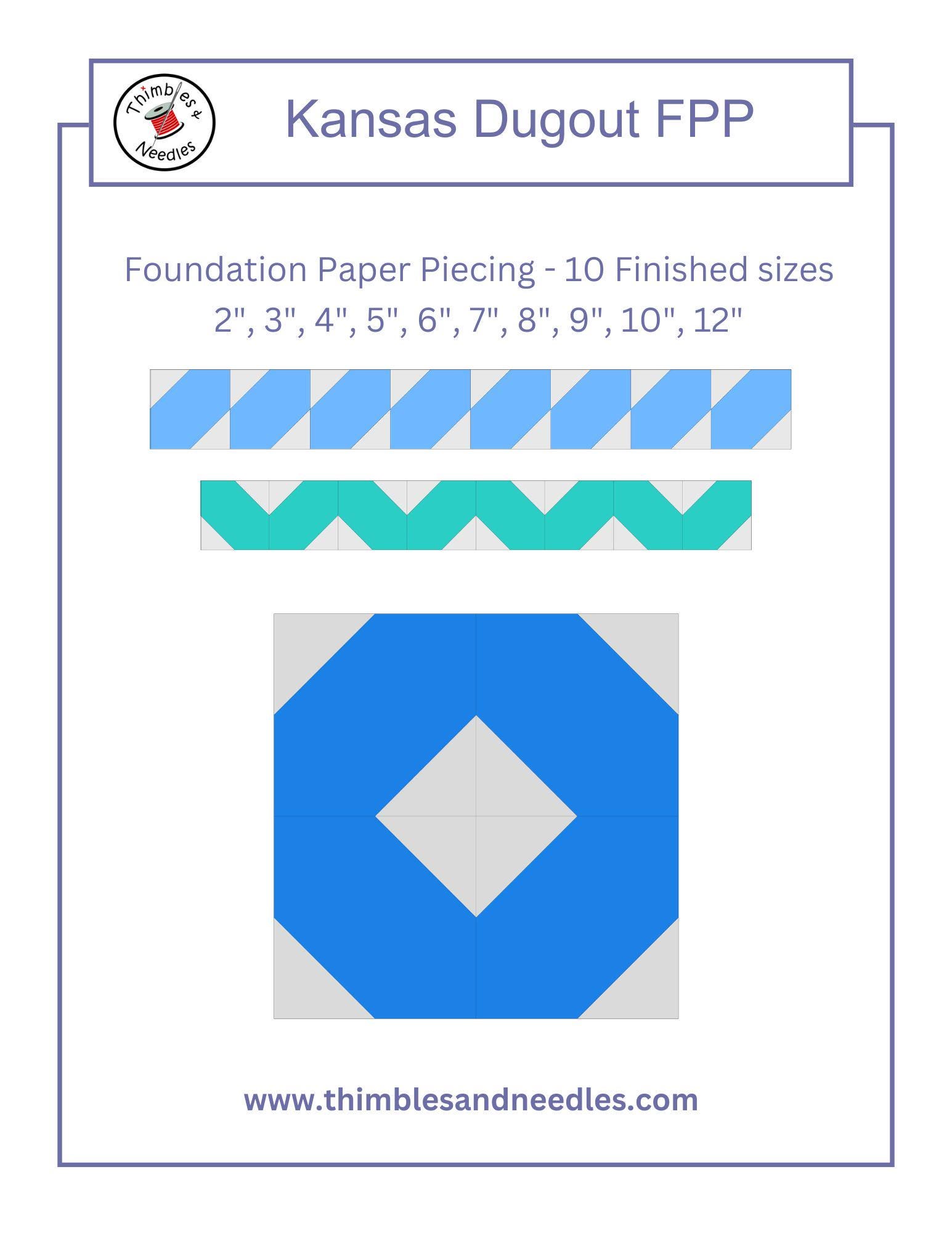 Quilt Border FPP Template Bundle 3 Foundation Paper Piecing Quilt Block ...