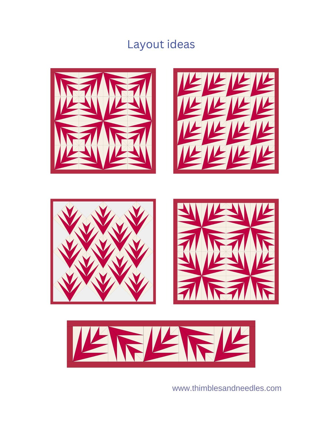 Hosanna Palm Leaf FPP Foundation Paper Piecing Quilt Block Pattern ...