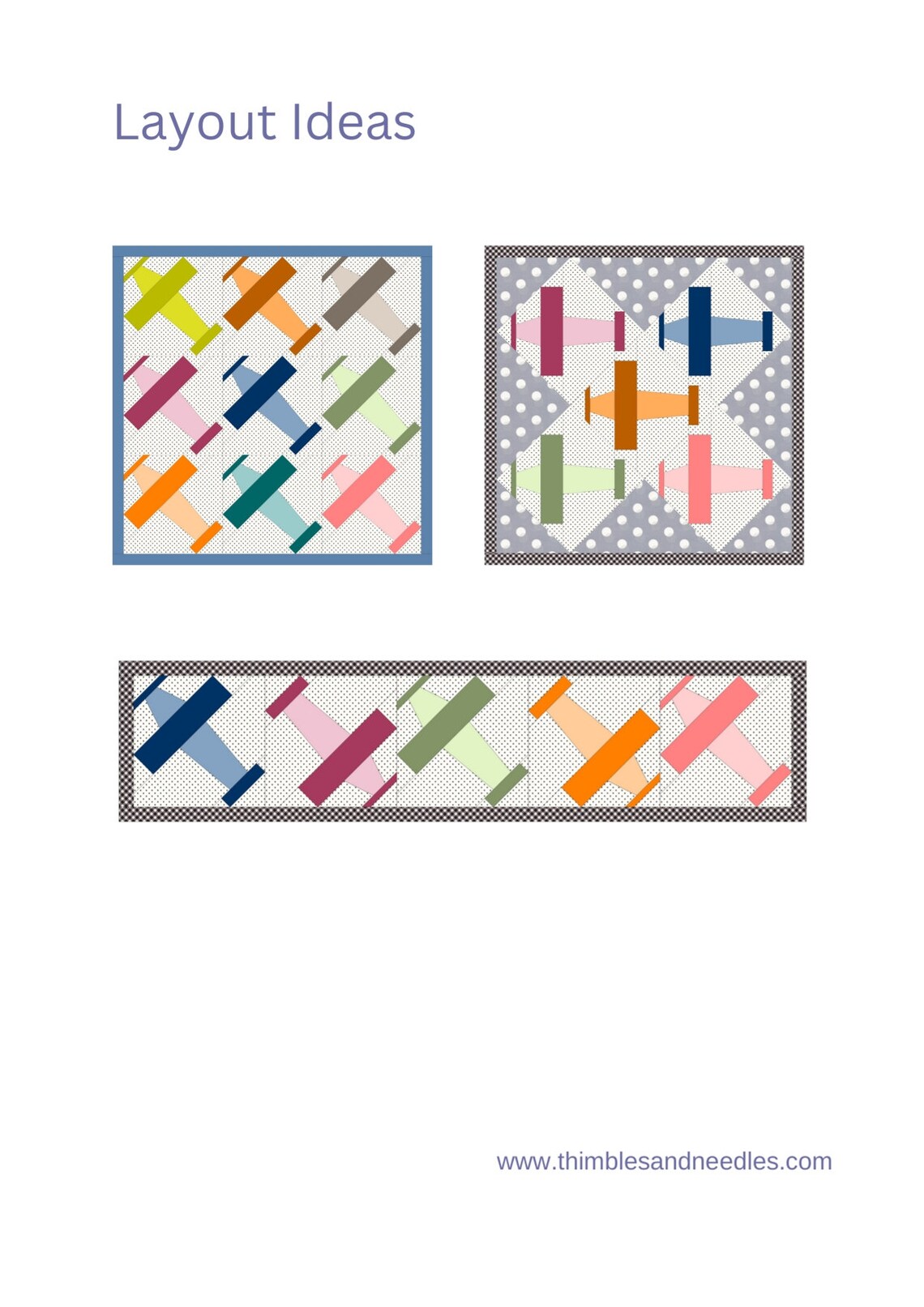 Aeroplane (airplane) FPP Foundation Paper Piecing Quilt Block Pattern ...