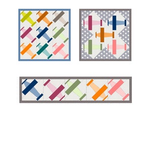 Aeroplane (airplane) FPP Foundation Paper Piecing Quilt Block Pattern ...