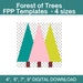 Forest of Trees Foundation Paper Piecing FPP Quilt Block Pattern ...