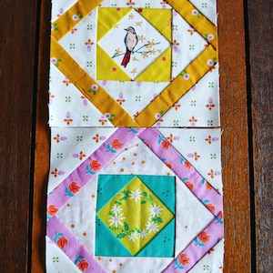 Square in a Frame FPP Foundation Paper Piecing Quilt Block Pattern ...