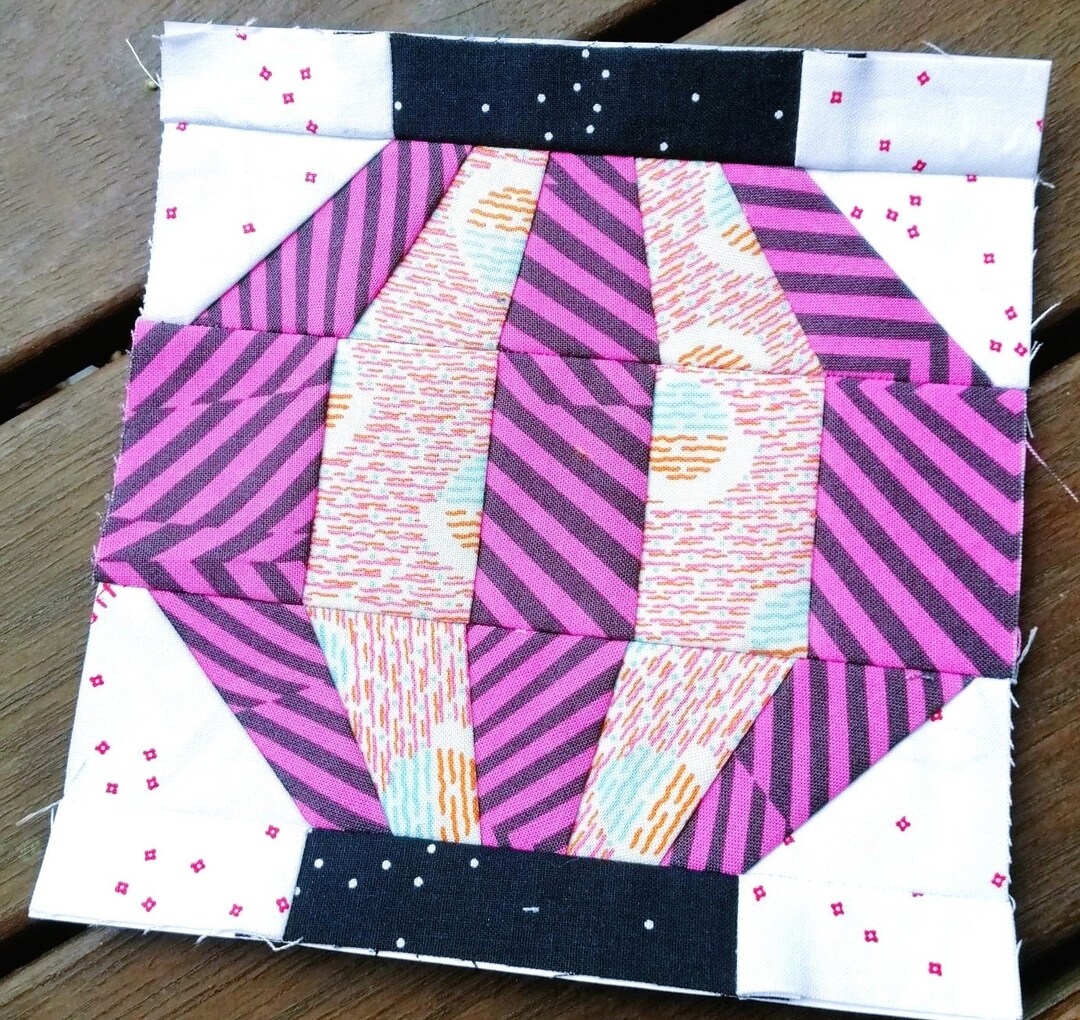 Lantern Block 2 FPP Foundation Paper Piecing Quilt Block Pattern ...