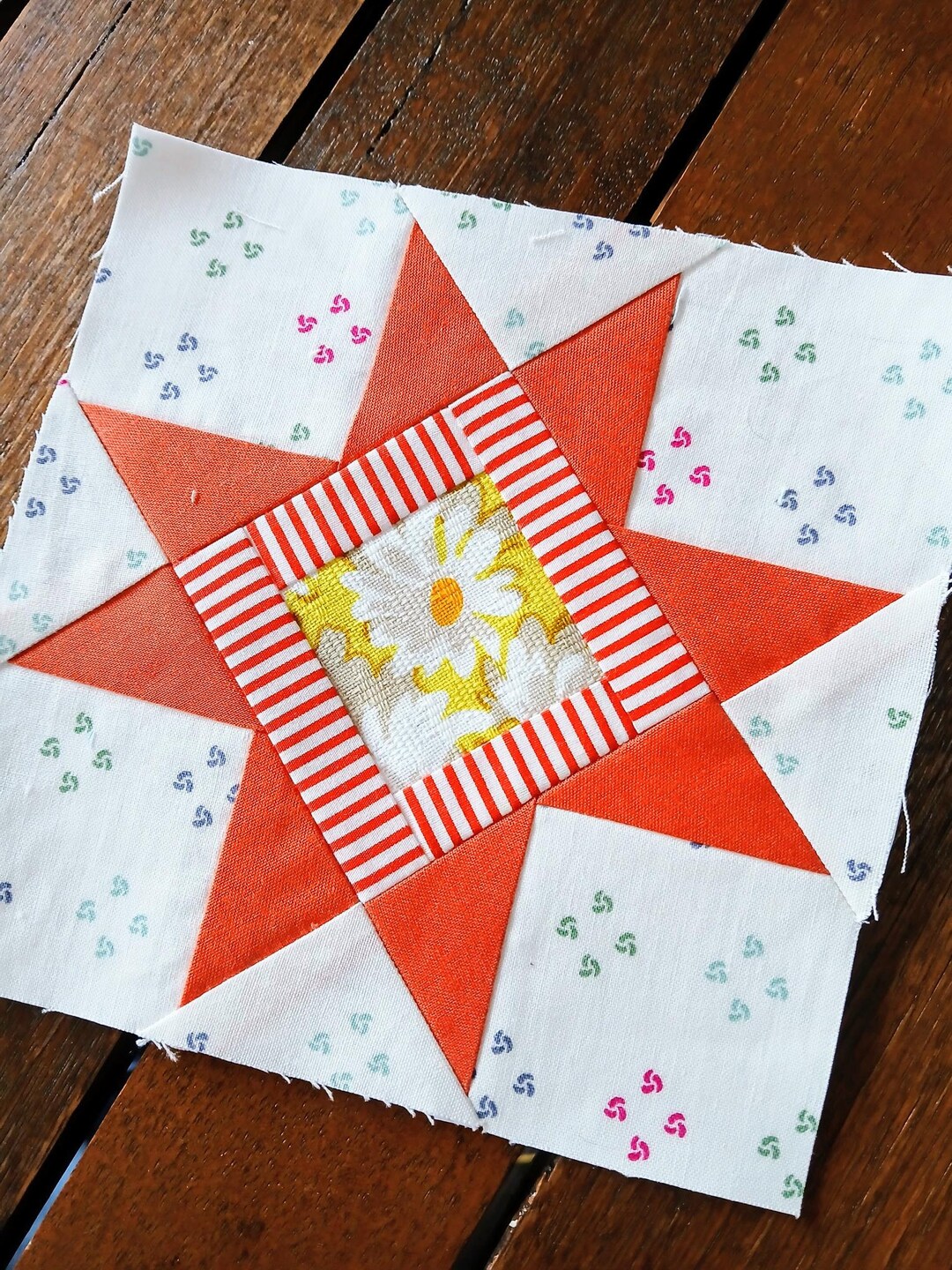 Square in a Star FPP Foundation Paper Piecing Quilt Block Pattern ...