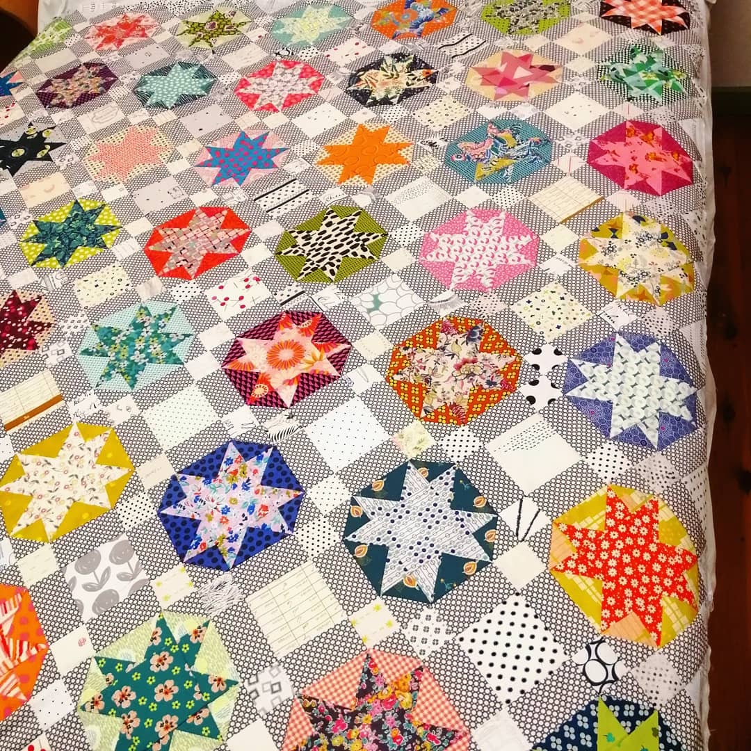 Electrolite Quilt Pattern, Pdf Pattern, Star Quilt, Scrap Quilt, Throw ...