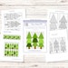 Pine Trees FPP Foundation Paper Piecing Quilt Block Pattern Digital ...