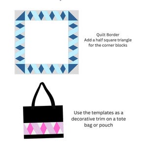Ribbon Quilt Border FPP Foundation Paper Piecing Pattern Digital ...