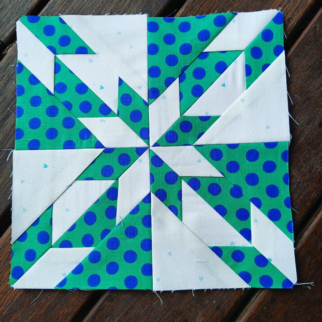 Hunter's Star FPP Foundation Paper Piecing Quilt Block Pattern Digital ...