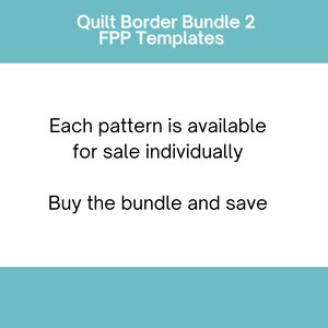 Quilt Border FPP Template Bundle 2 Foundation Paper Piecing Quilt Block ...