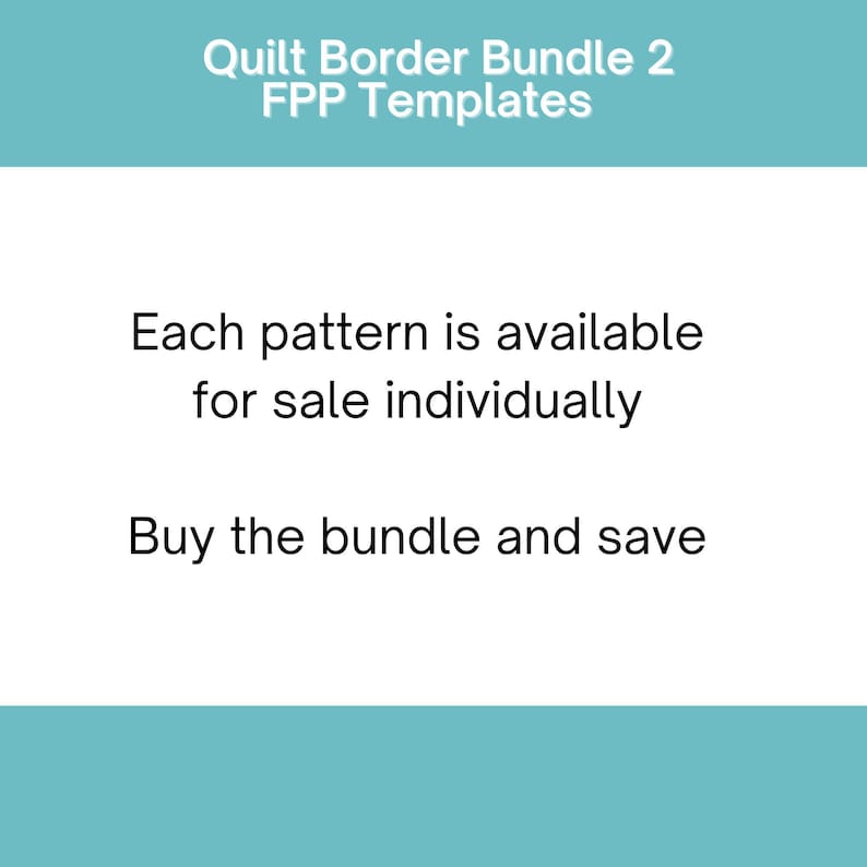 Quilt Border FPP Template Bundle 2 Foundation Paper Piecing Quilt Block ...