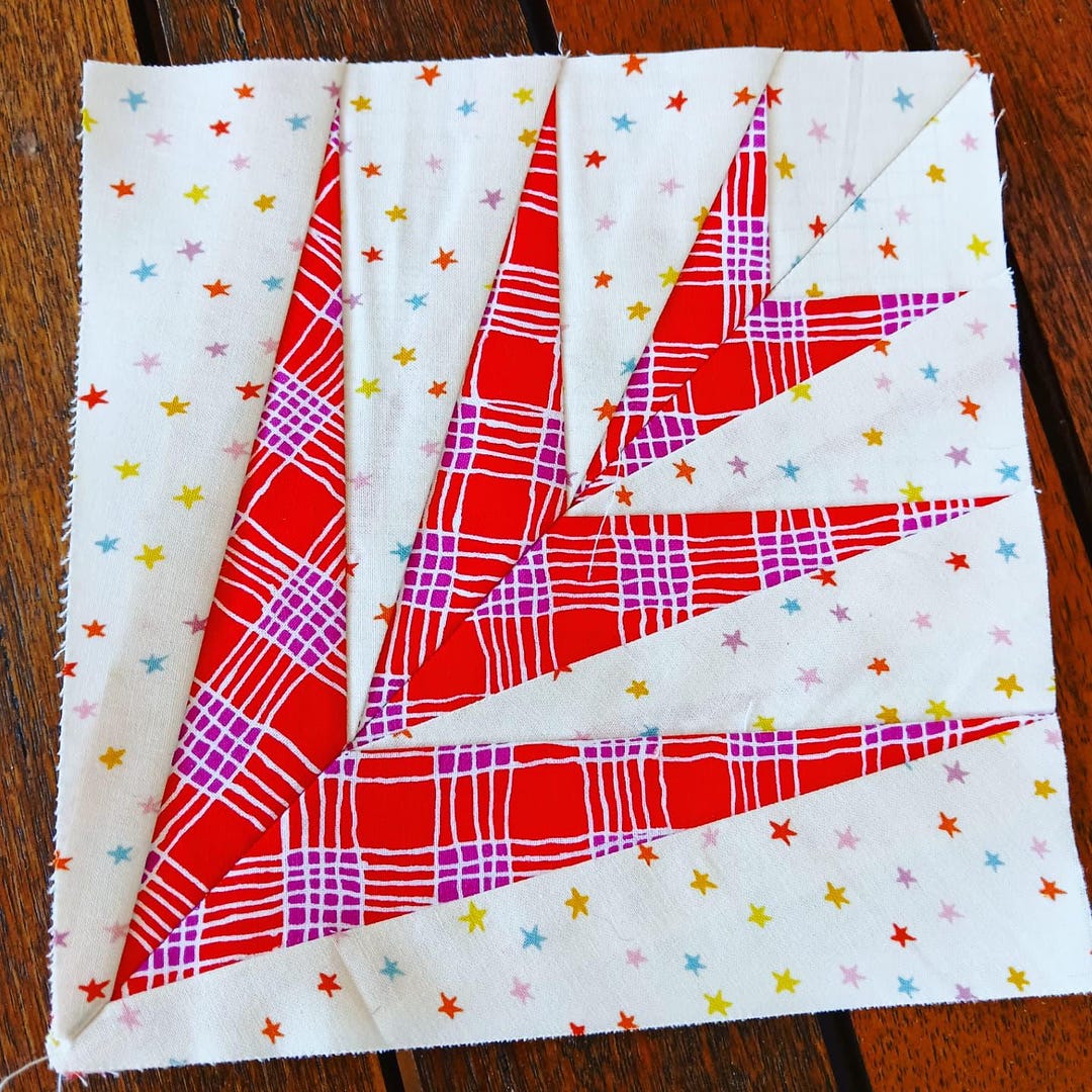 Hosanna Palm Leaf FPP Foundation Paper Piecing Quilt Block Pattern ...