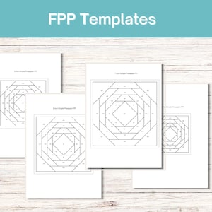 Simple Pineapple Foundation Paper Piecing FPP Quilt Block Pattern ...
