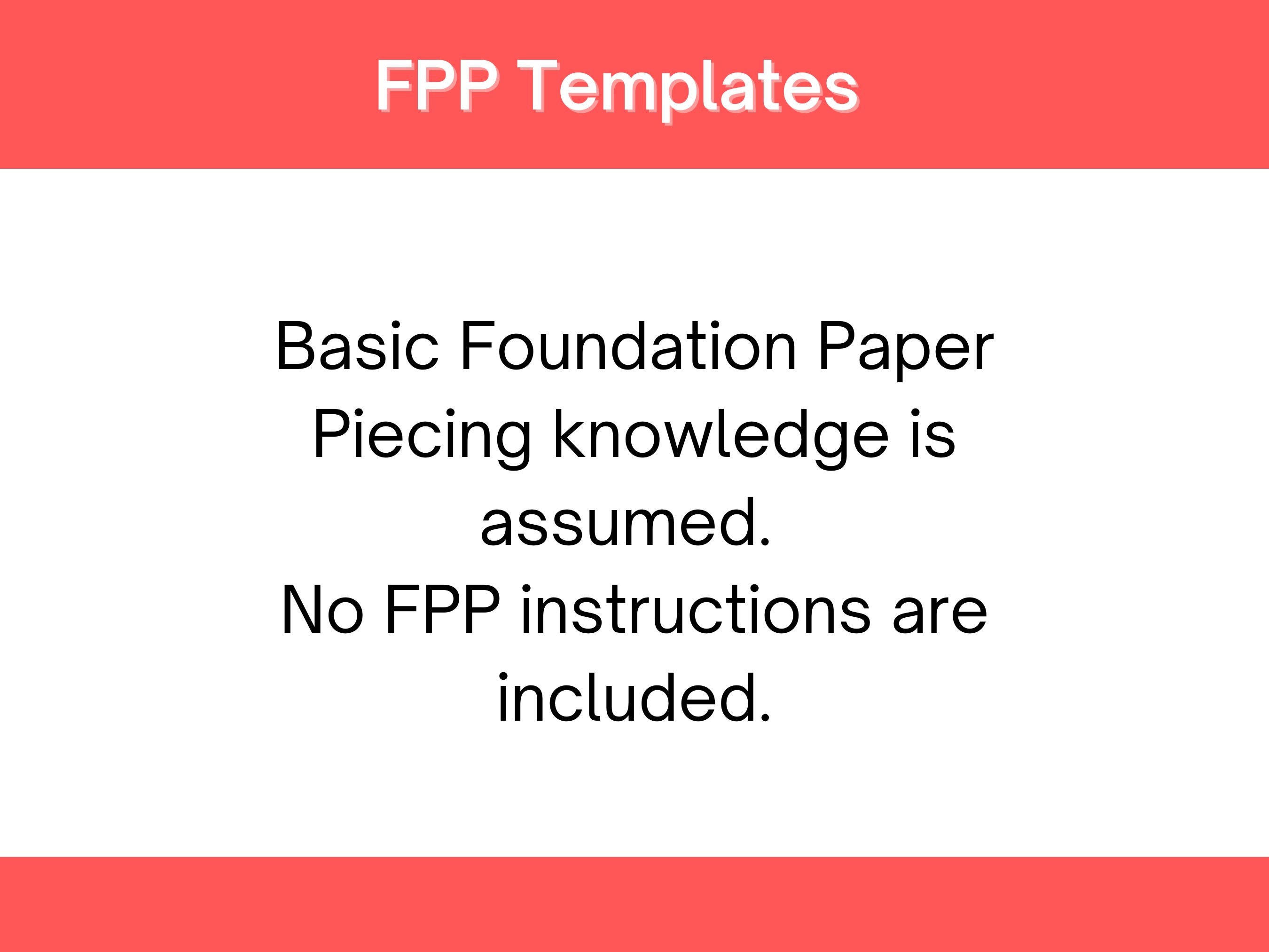 Striped Heart Foundation Paper Piecing FPP Templates - Etsy