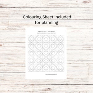 Square in a Frame FPP Foundation Paper Piecing Quilt Block Pattern ...