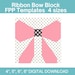 Ribbon Bow FPP Foundation Paper Piecing Quilt Block Pattern Digital ...