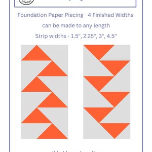 Quilt Border FPP Template Bundle Foundation Paper Piecing Quilt Block ...