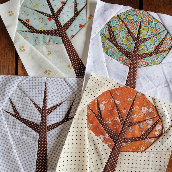 Tree Quilt Block Pattern - Etsy