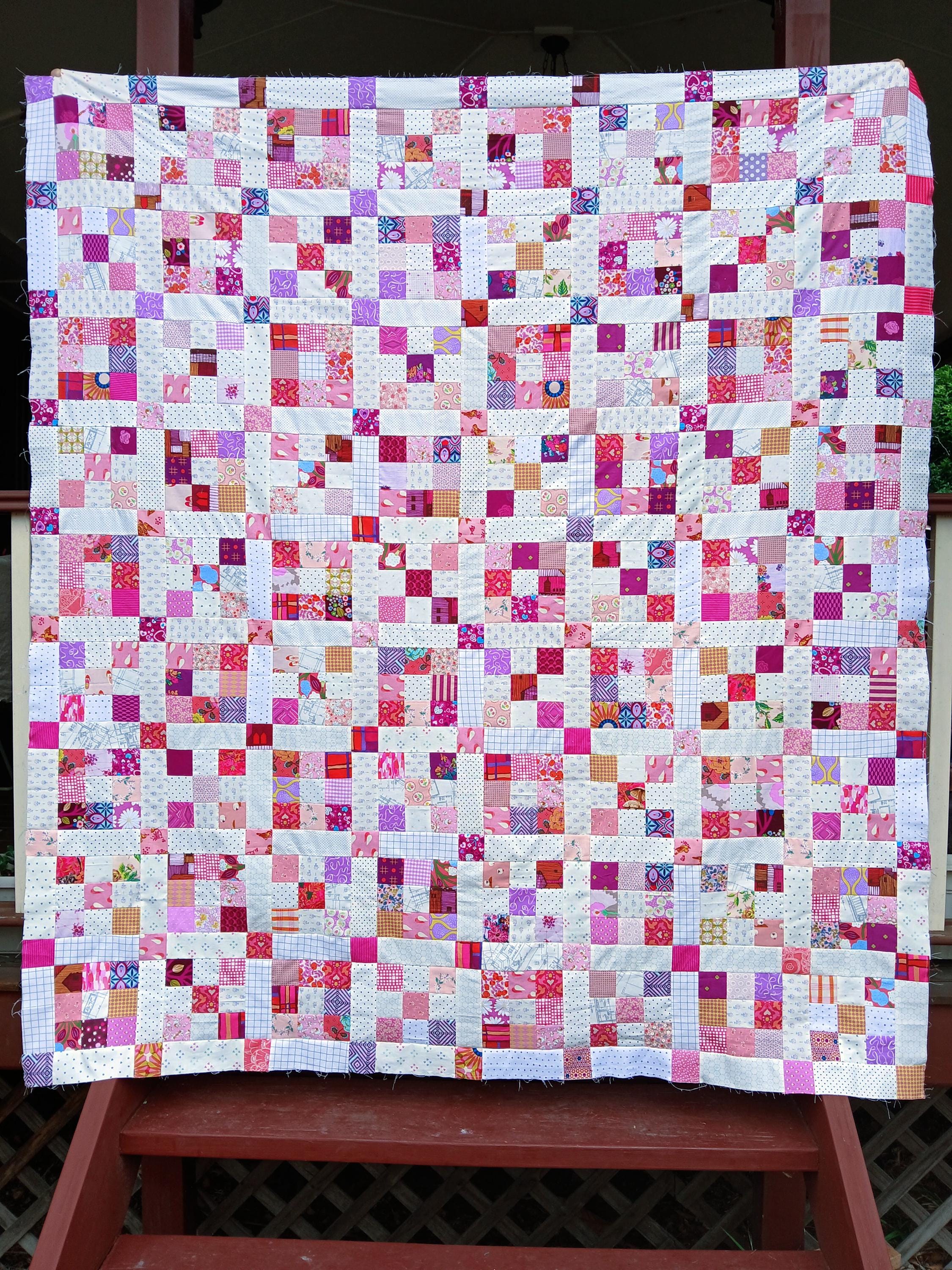 Nine Patch Chain Scrap Quilt Pattern PDF Digital Download - Etsy