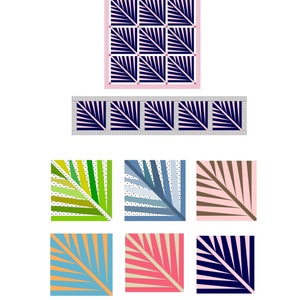 Palm Leaf FPP Foundation Paper Piecing Quilt Block Pattern Digital ...