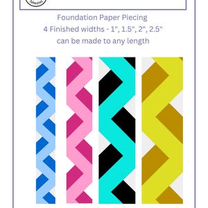 Quilt Border FPP Template Bundle Foundation Paper Piecing Quilt Block ...