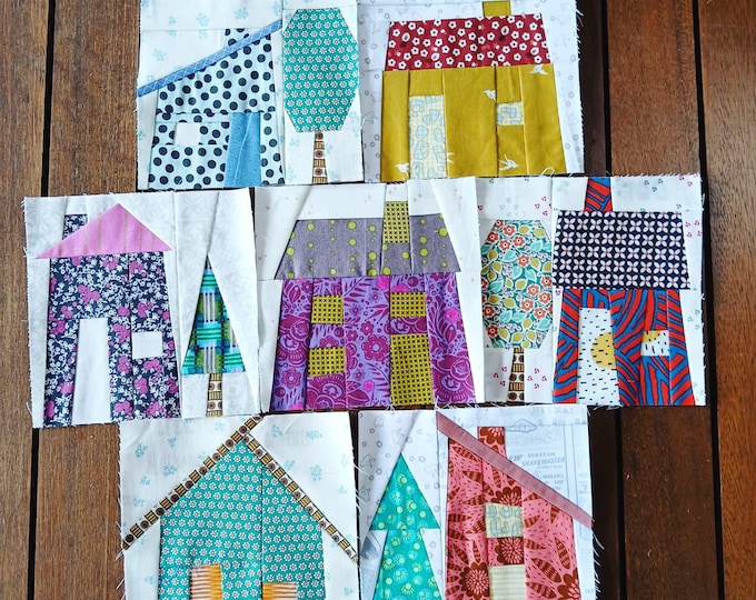 Wonky House Foundation Paper Piecing Pattern PDF - Etsy Canada