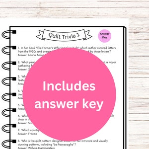 Quilt Trivia Game: Printable Digital Download for Quilt Retreats - Etsy