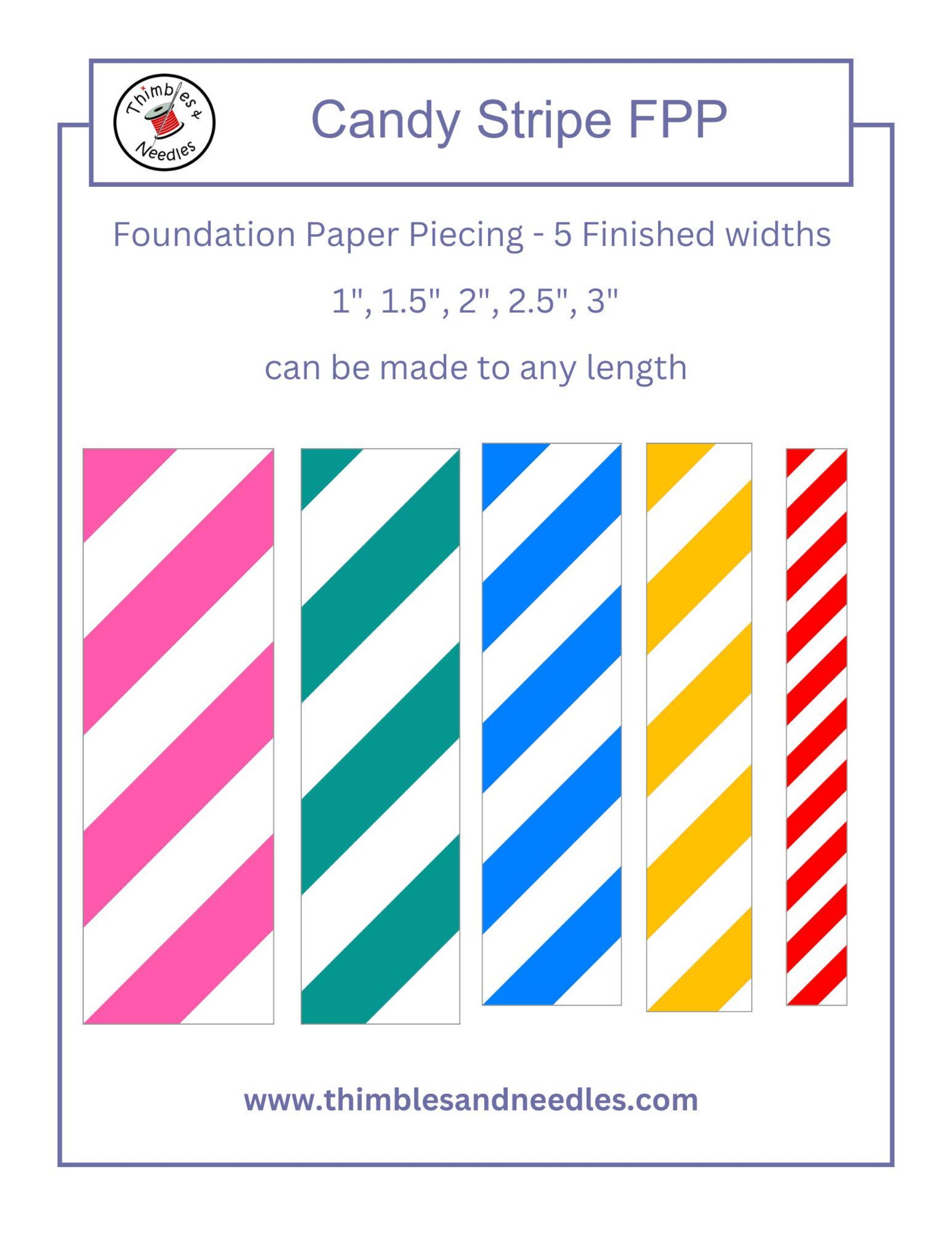 Quilt Border FPP Template Bundle 3 Foundation Paper Piecing Quilt Block ...