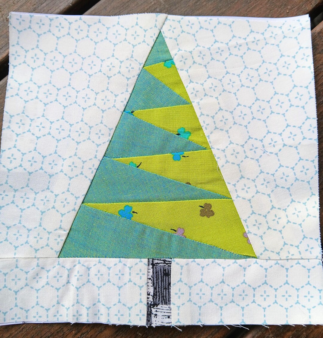 Cascading Tree FPP Foundation Paper Piecing Quilt Block Pattern Digital ...