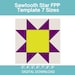 Sawtooth Star FPP Foundation Paper Piecing Quilt Block Pattern Digital ...