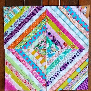 String Block FPP Foundation Paper Piecing Quilt Block Pattern Digital ...