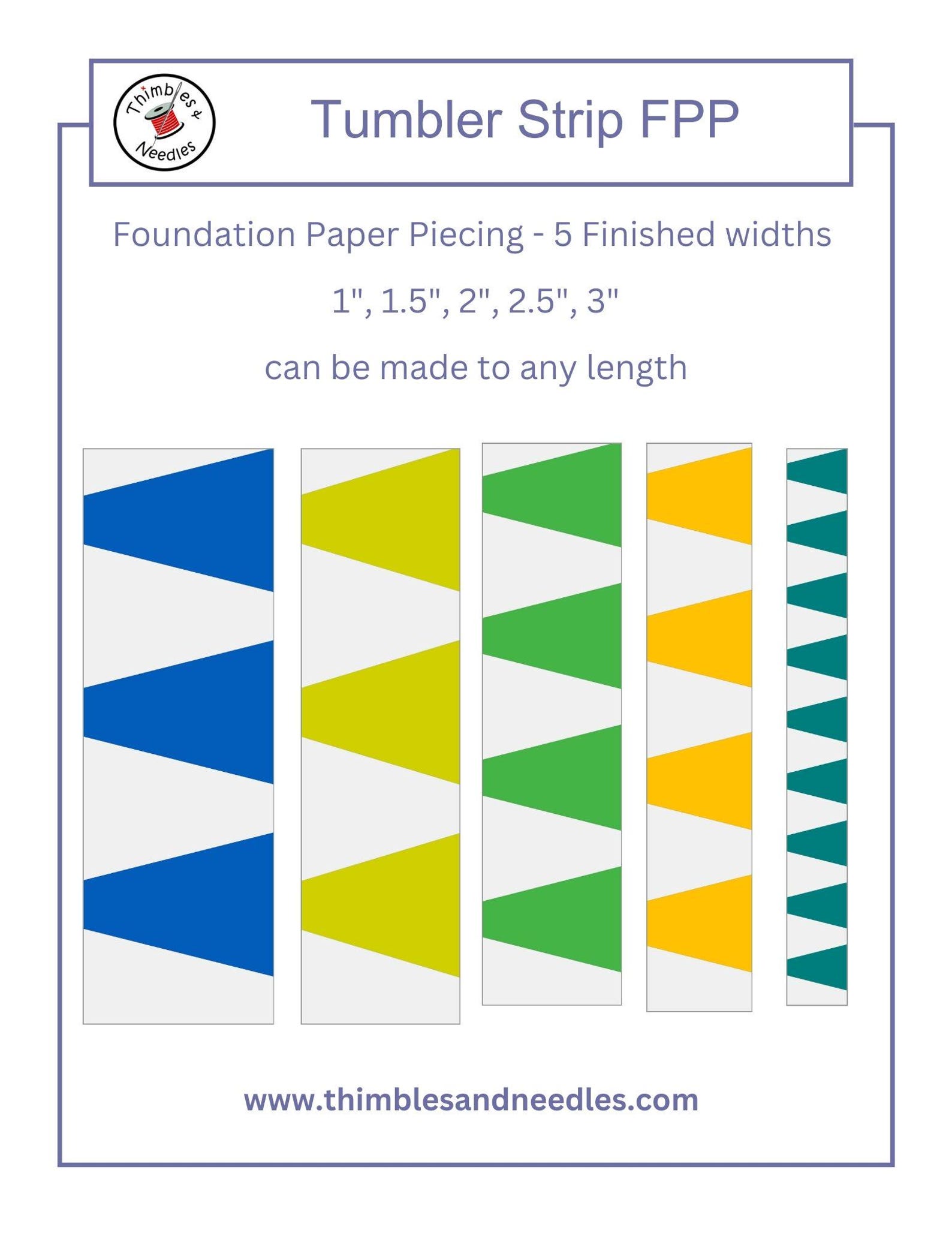 Quilt Border FPP Template Bundle 3 Foundation Paper Piecing Quilt Block ...