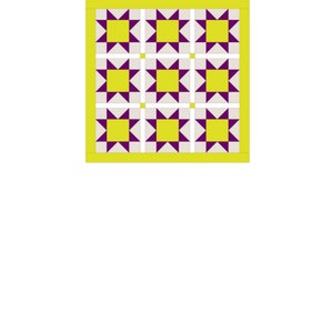 Sawtooth Star FPP Foundation Paper Piecing Quilt Block Pattern Digital ...