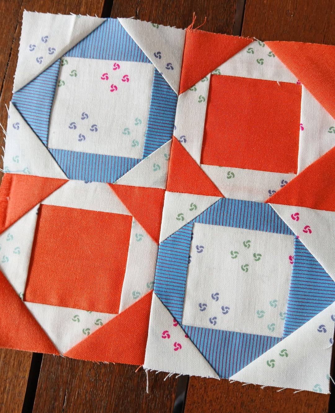 Economy Block Variation FPP Foundation Paper Piecing Quilt Block ...