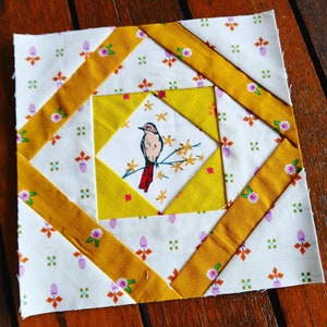 Square in a Frame FPP Foundation Paper Piecing Quilt Block Pattern ...