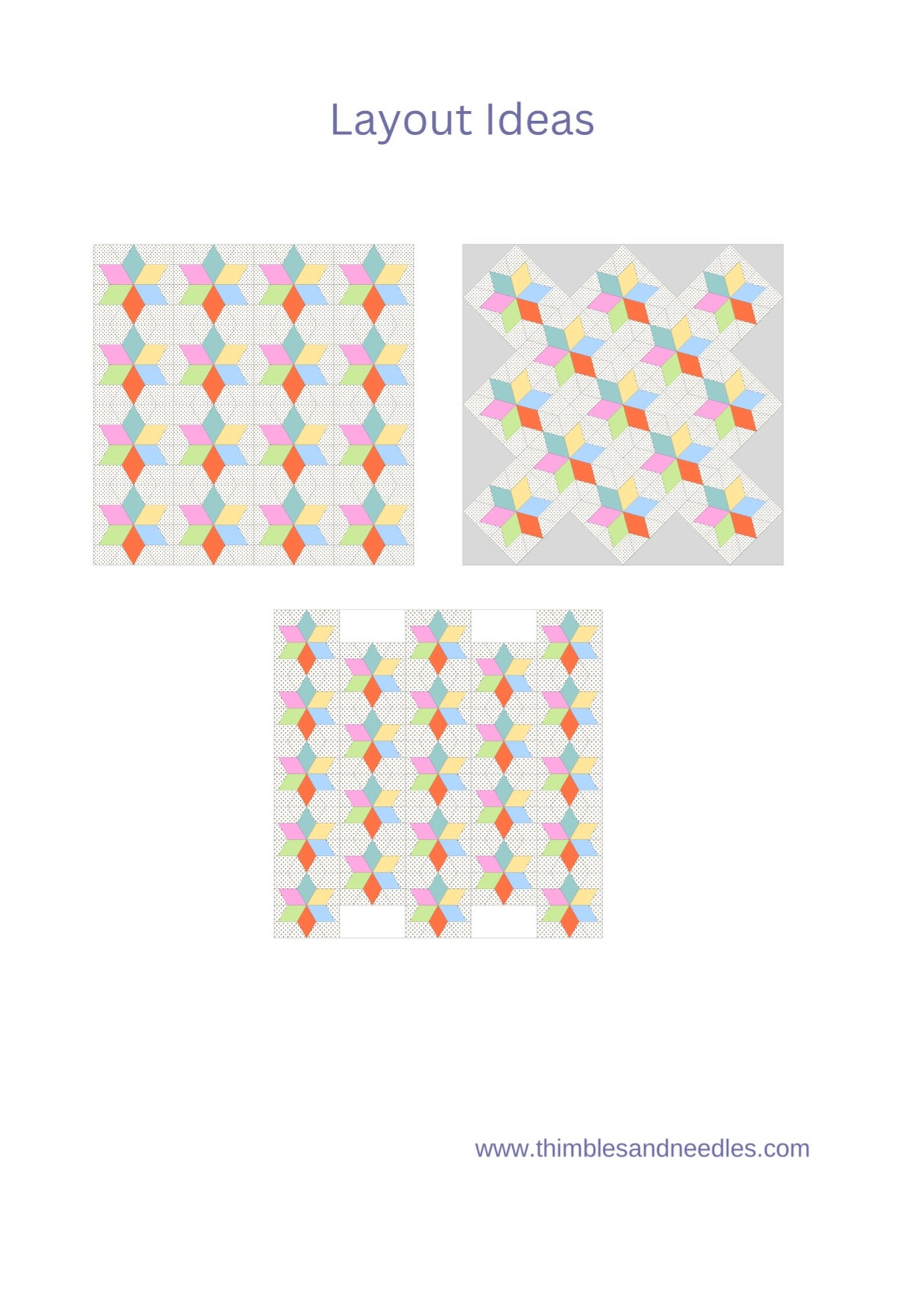 Six Pointed Star FPP Foundation Paper Piecing Quilt Block Pattern ...