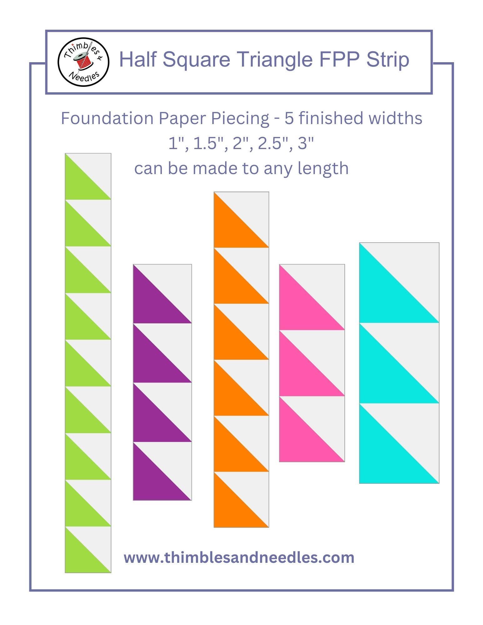 Quilt Border FPP Template Bundle 2 Foundation Paper Piecing Quilt Block ...
