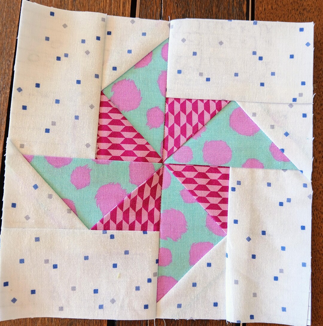 Pinwheel Block 2 FPP Foundation Paper Piecing Quilt Block Pattern ...