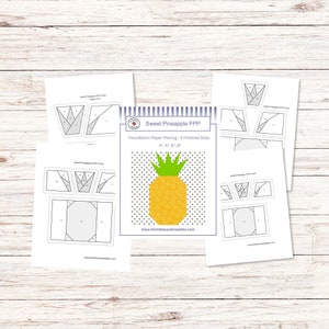 Sweet Pineapple FPP Foundation Paper Piecing Quilt Block Pattern ...