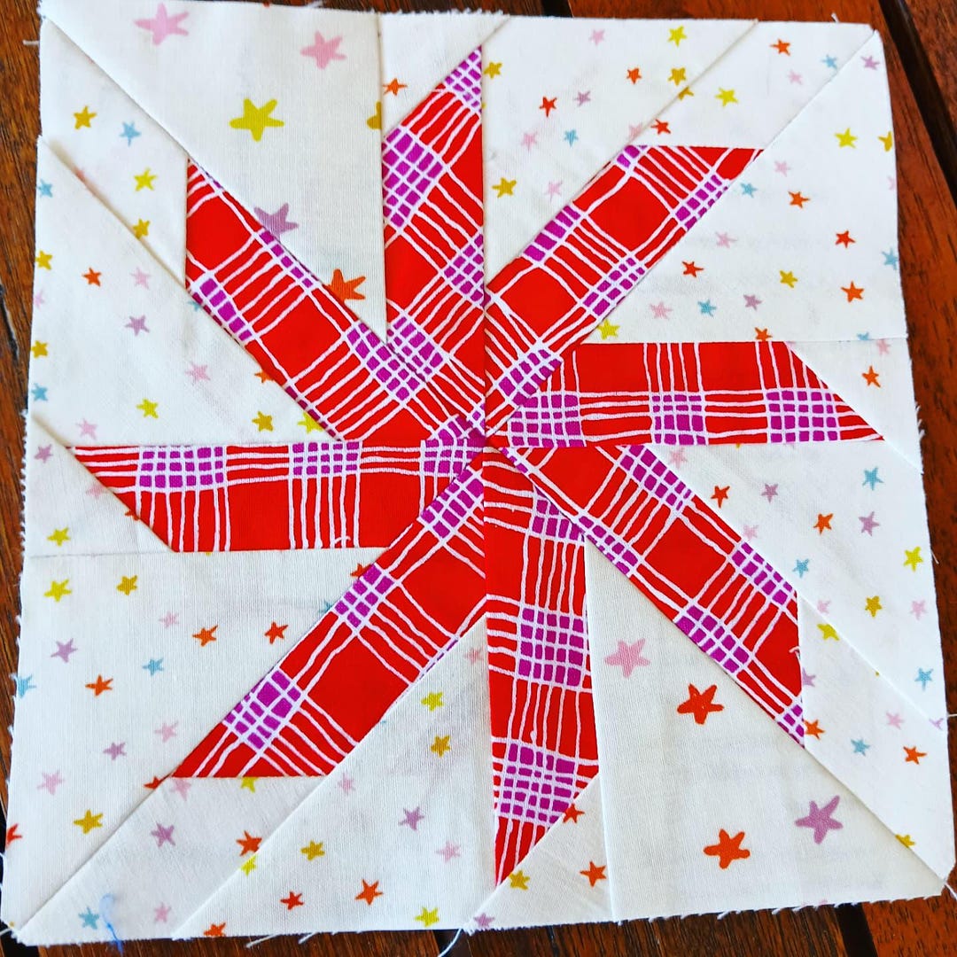 Asterisk Star FPP Foundation Paper Piecing Quilt Block Pattern Digital ...