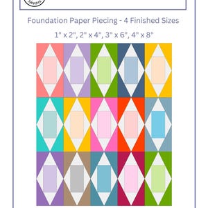 Rectangular Economy Block FPP Foundation Paper Piecing Quilt Pattern ...