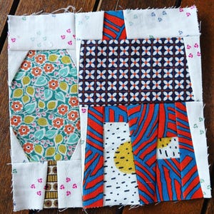 Woodland Houses and Trees FPP Foundation Paper Piecing Quilt Block ...