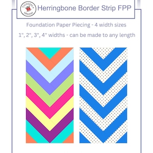 Quilt Border FPP Template Bundle Foundation Paper Piecing Quilt Block ...