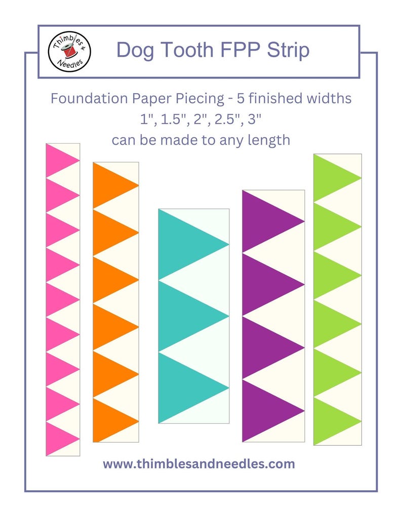Quilt Border FPP Template Bundle 2 Foundation Paper Piecing Quilt Block ...