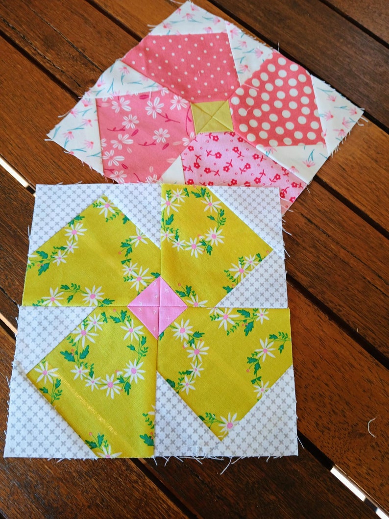 Primrose Flower FPP Foundation Paper Piecing Quilt Block Pattern ...