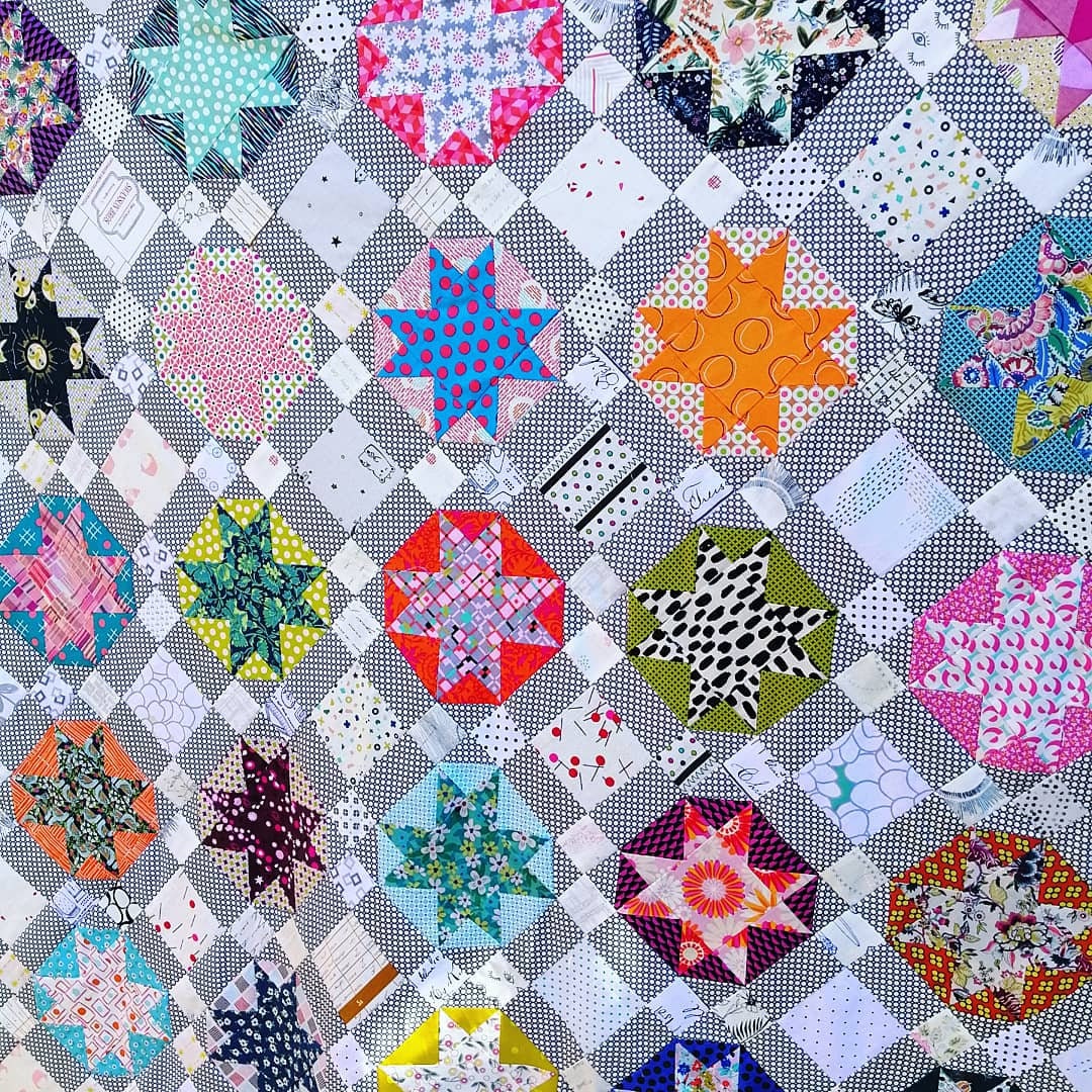Electrolite Quilt Pattern, Pdf Pattern, Star Quilt, Scrap Quilt, Throw ...