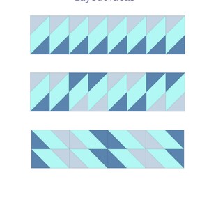 Quilt Border Diagonal Stripe FPP Foundation Paper Piecing Block Pattern ...