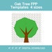 Oak Tree FPP Foundation Paper Piecing Quilt Block Pattern Digital ...