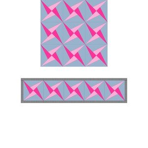 Criss Cross FPP Foundation Paper Piecing Quilt Block Pattern Digital ...